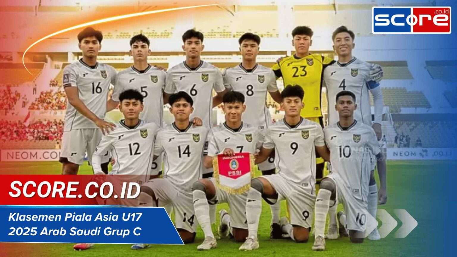 Klasemen Piala Asia U17 2025 Arab Saudi Grup C: Update Terbaru - Score.co.id
