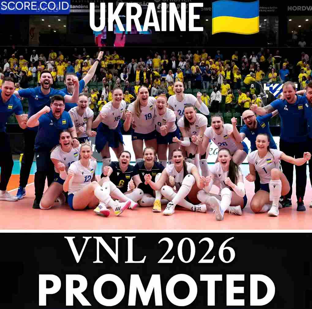 Ukraina Akan Debut Di VNL 2026 Mendatang Untuk Gantikan Negara Ini - Score.co.id