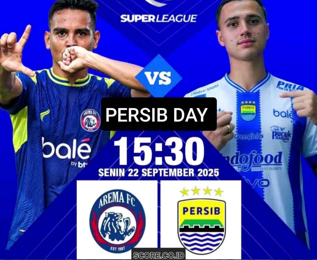 Susunan Pemain Persib Vs Arema FC: Duel Adam Pyrzbek Vs Lucas Frigeri - Score.co.id